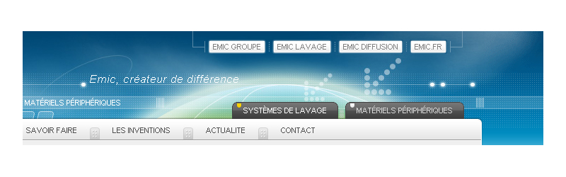 Création d'une interface graphique pour un site internet de matériel de ...