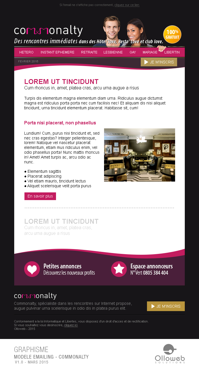 Création de modèle d'emailing pour la communication d'entreprise