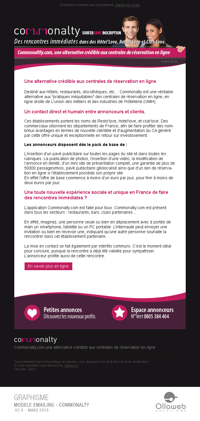 Création de modèle d'emailing pour la communication d'entreprise
