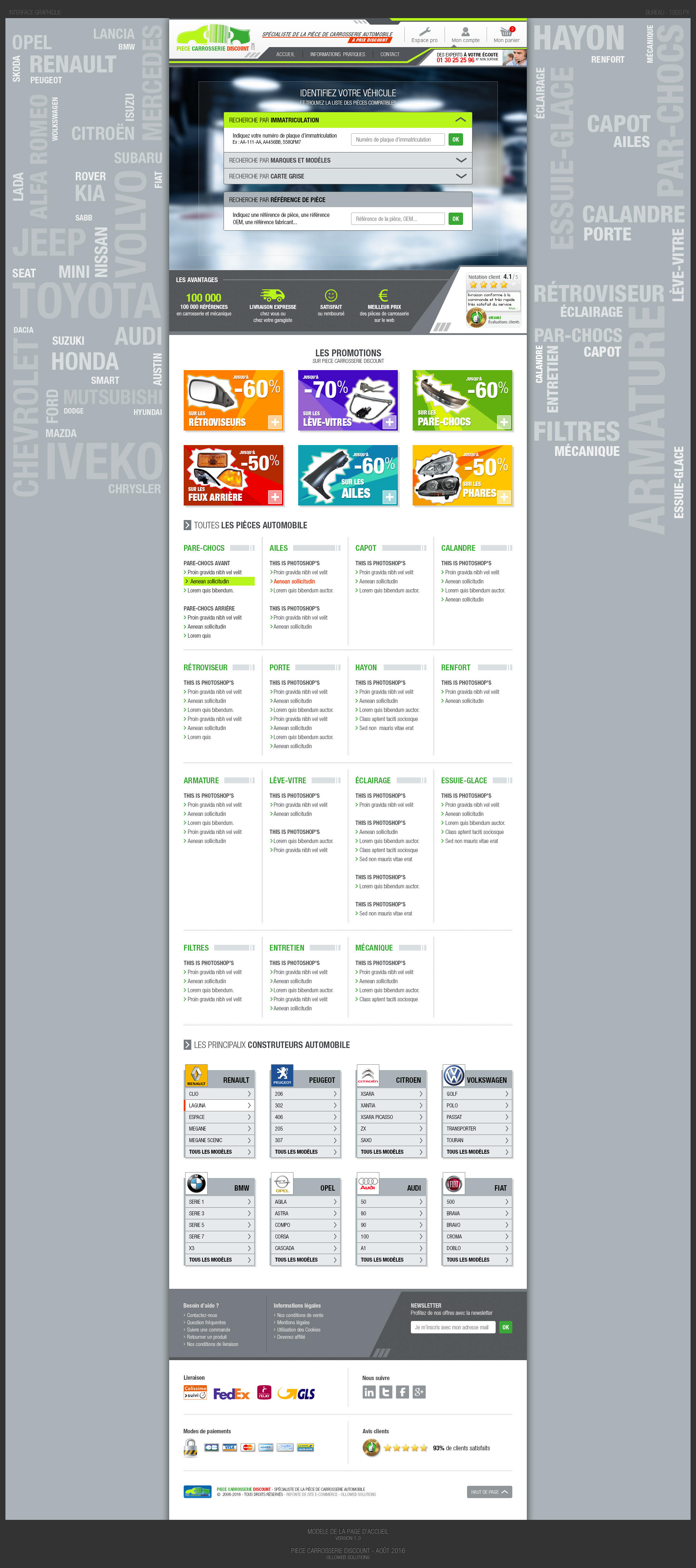 Création de site e-commerce automobile